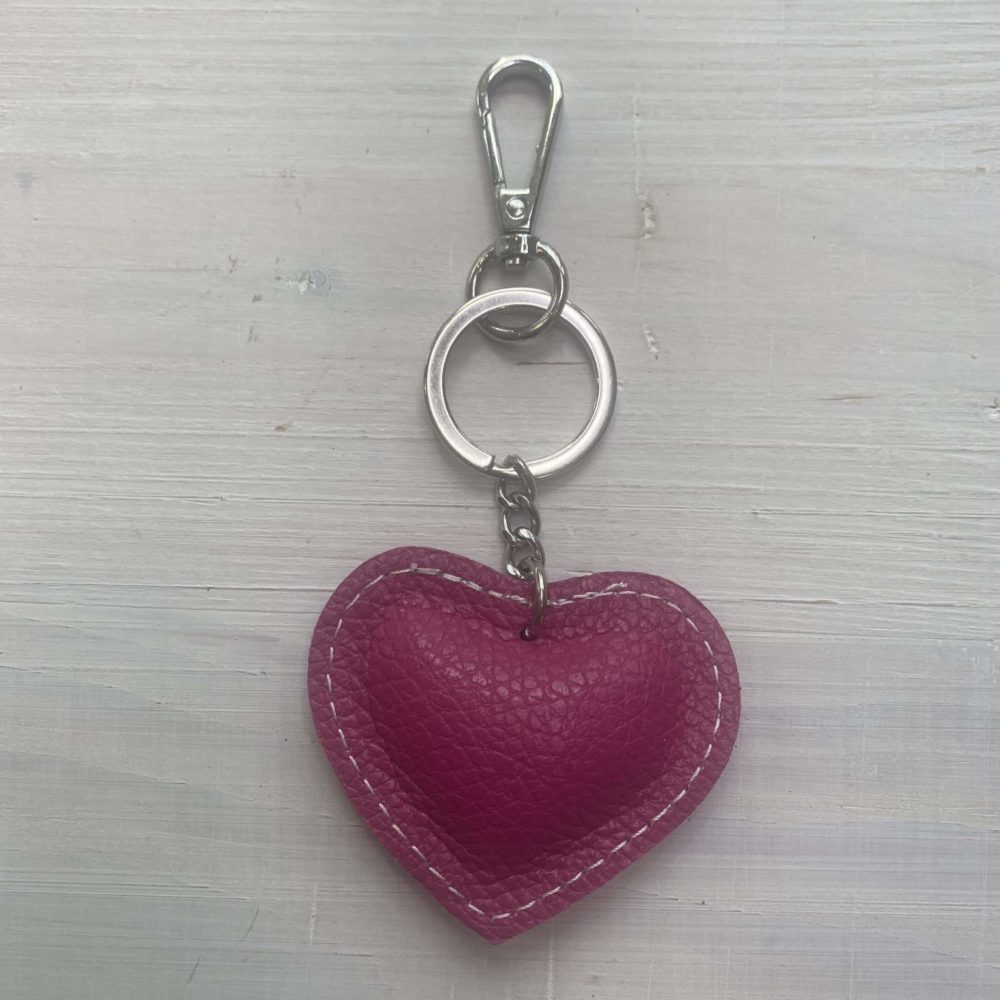 Pink Heart Keyring - All About Eve at Home